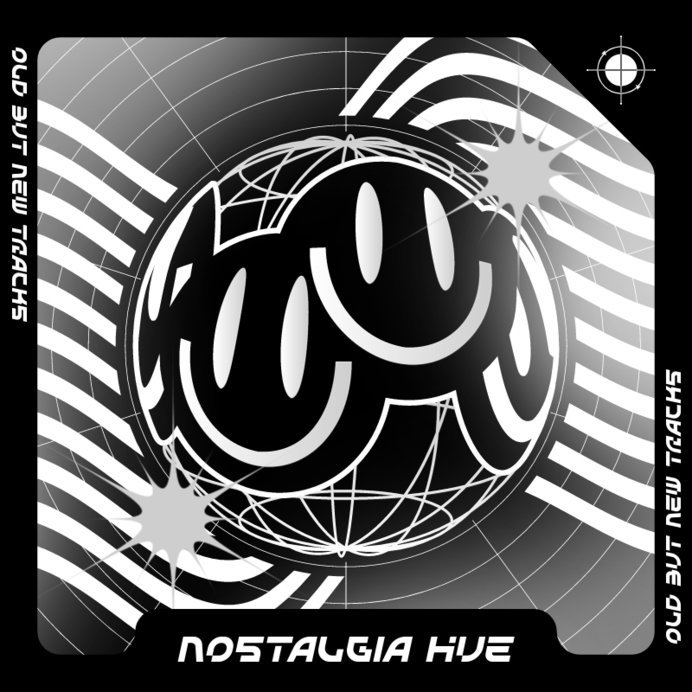 Placeit - EDM Album Cover Maker Featuring Smiley Face Icons and a Black ...