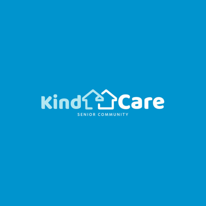 Placeit - Logo Template for a Senior Housing Community with Two House Icons