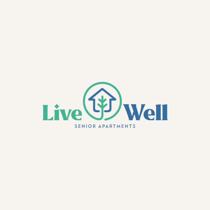 Placeit - Logo Generator for Senior Living Apartments Featuring a House ...