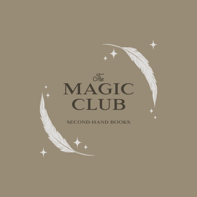 Placeit - Magic-Themed Logo Template for a Second-Hand Book Store