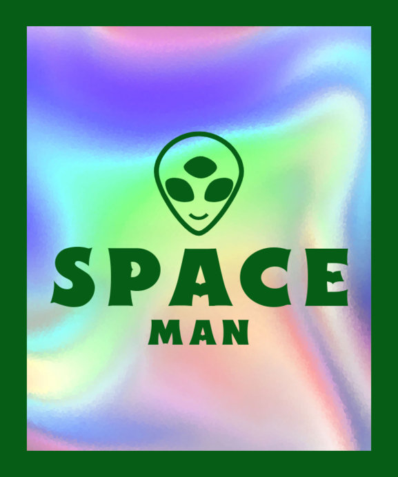 Placeit - T-Shirt Design Template Featuring an Alien Icon with an Acid ...