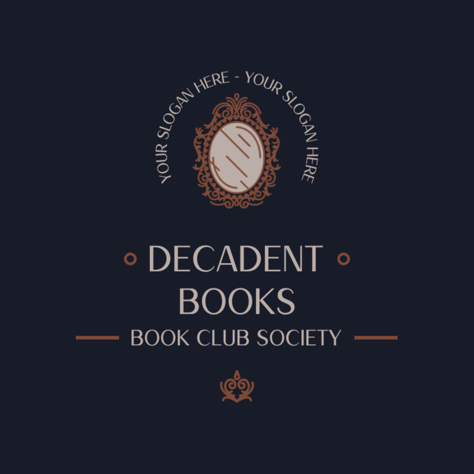 Placeit - Book Club Logo Creator with a Dark Academia-Themed Style