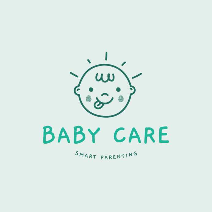 Placeit - Logo Maker for a Baby Products Brand Featuring a Cute Baby ...