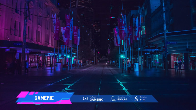 Placeit - Minimalistic Twitch Overlay Template with Modern Graphics and ...