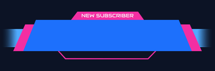 Placeit - Modern Twitch Alert Box Design Template with a Futuristic Style