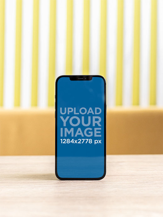 Placeit - Mockup of an iPhone 12 Pro Max in Portrait Position
