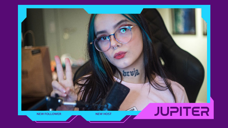 Placeit - OBS Webcam Frame Maker with Neon Colors for a Cool Streamer