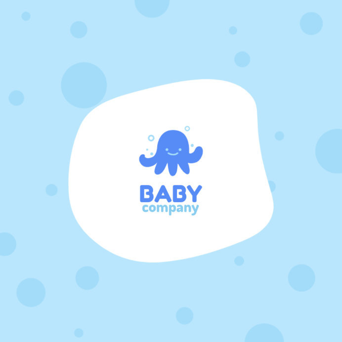 Placeit - Logo Maker for a Baby Products Store With a Cute Octopus Icon