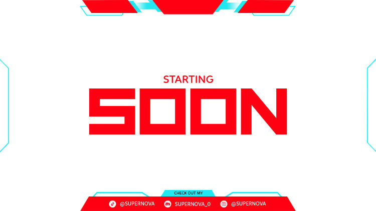 Placeit - Minimalistic Twitch Starting Soon Screen Template with a ...