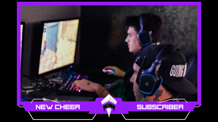 Placeit - Cyberpunk-Styled OBS Overlay Design Template with a Modern Layout