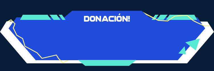 Placeit - Donation Stream Alert Template Featuring a Futuristic Style
