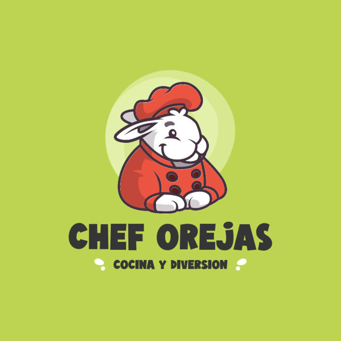 Placeit - Logo Template With a Cooking Theme Featuring a Cute Bunny Chef