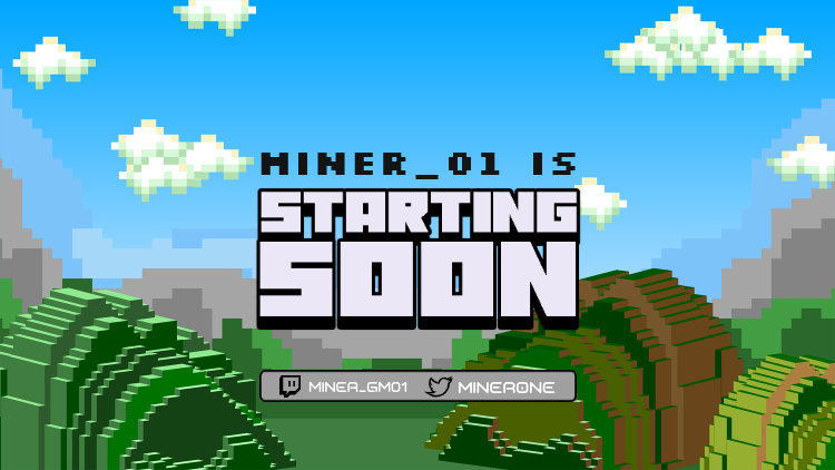 Placeit - Twitch Starting Soon Screen Template With a Minecraft ...