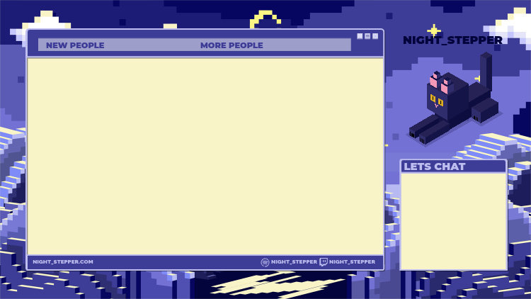 Placeit - Twitch Overlay Design Template With a Minecraft-Inspired ...