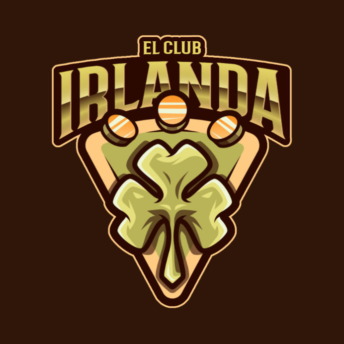 Placeit - Sports Club Logo Creator Featuring a Shamrock Illustration