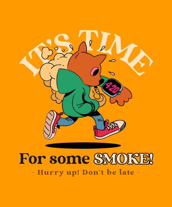 Placeit - 420-Themed T-Shirt Design Template with an Illustrated ...
