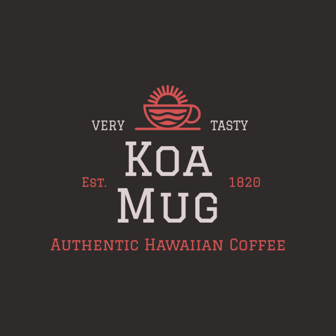 Placeit - Logo Maker for a Coffee Brand Featuring Simple Icons