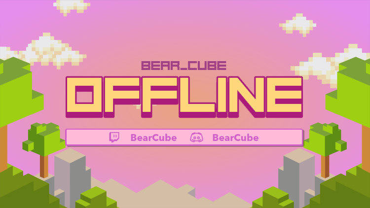 Placeit - Minecraft-Inspired Twitch Offline Screen Template Featuring 8 ...