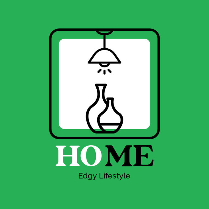 Placeit - Home Decor Logo Template Featuring Illustrated Ceramic Vases