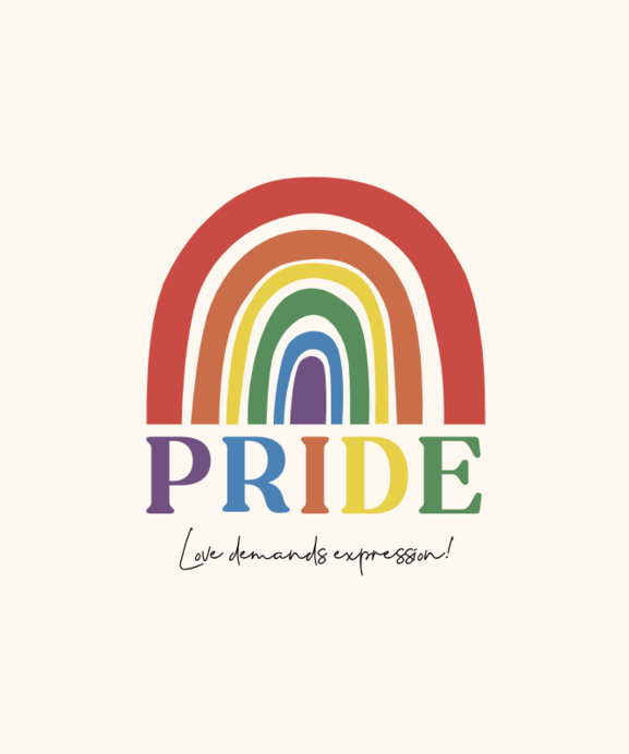 Placeit - T-Shirt Design Maker for Pride Month Featuring Rainbows and ...