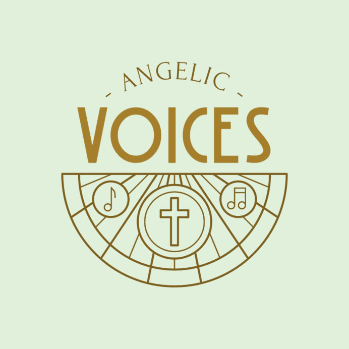 Placeit - Religious Choir Logo Maker Featuring Christian Symbols