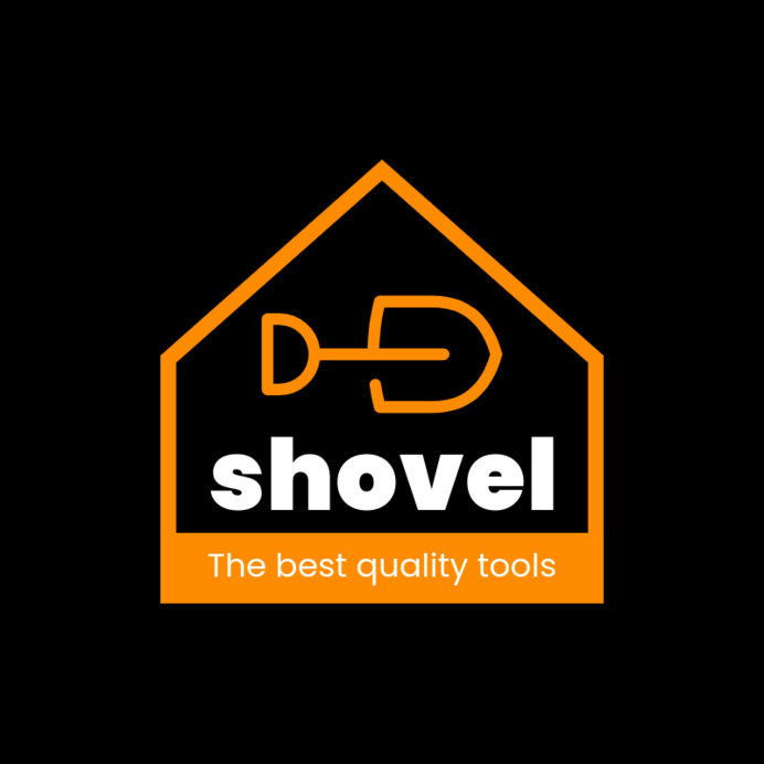 Placeit - Tool Shop Logo Template Featuring a Shovel Icon