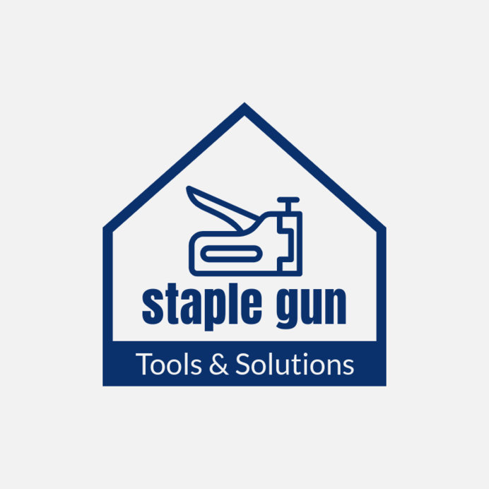 Placeit - Logo Template for a Tool Shop with a Staple Gun Icon