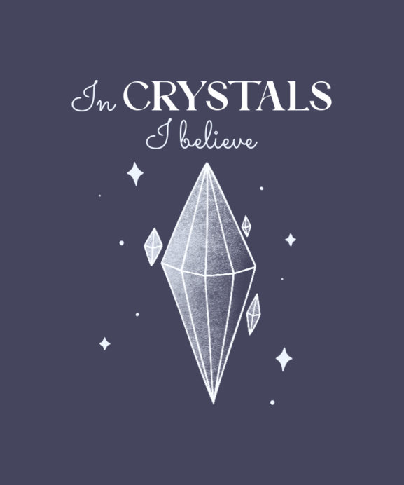 Placeit - T-Shirt Design Creator with a Sparkling Crystal Drawing