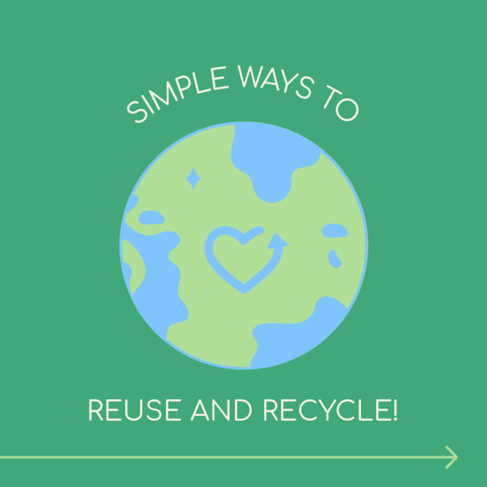 Placeit - Instagram Post Design Maker Featuring a Recycling Theme and a ...