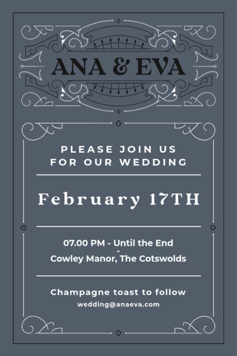 Placeit - Invitation Card Design Creator for Two Women Celebrating ...