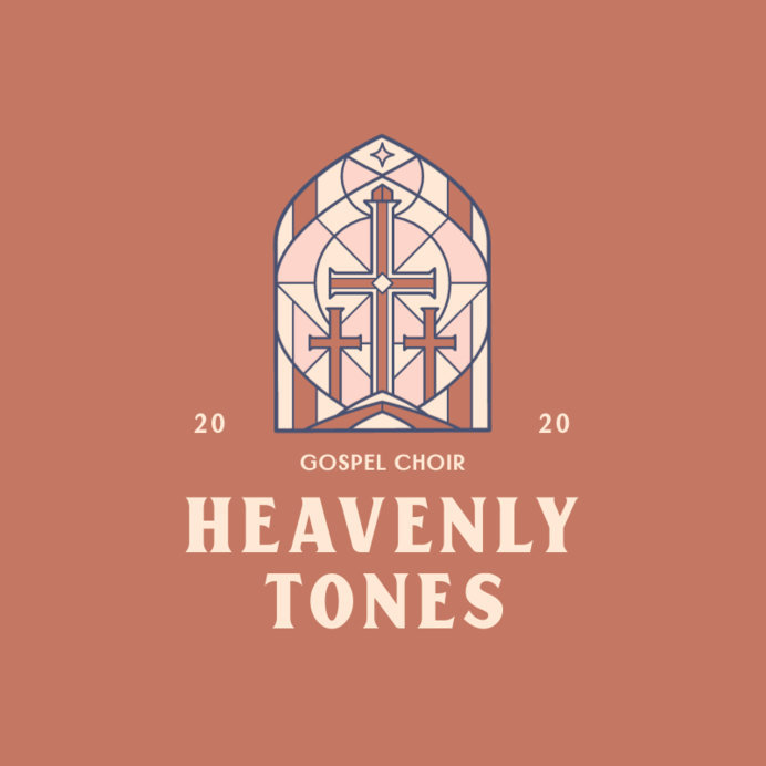 Placeit - Logo Maker for a Gospel Choir Featuring Christian Symbols