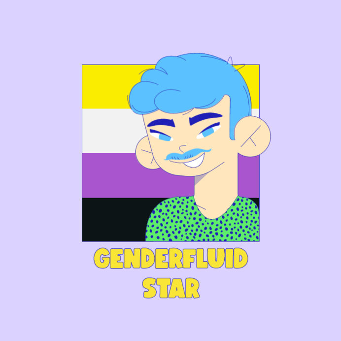Placeit - LGBTQ+ Avatar Logo Creator to Make a Genderfluid Character
