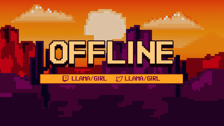 Placeit - Minecraft-Inspired Twitch Offline Banner Template Featuring ...