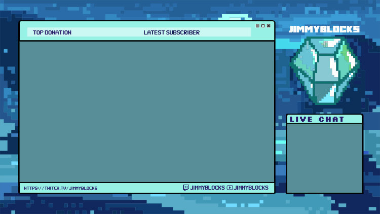 Placeit - Twitch Overlay Template Featuring an Illustrated Diamond ...