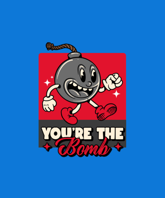 Placeit - T-Shirt Design Creator Featuring a Retro Style and a Happy ...