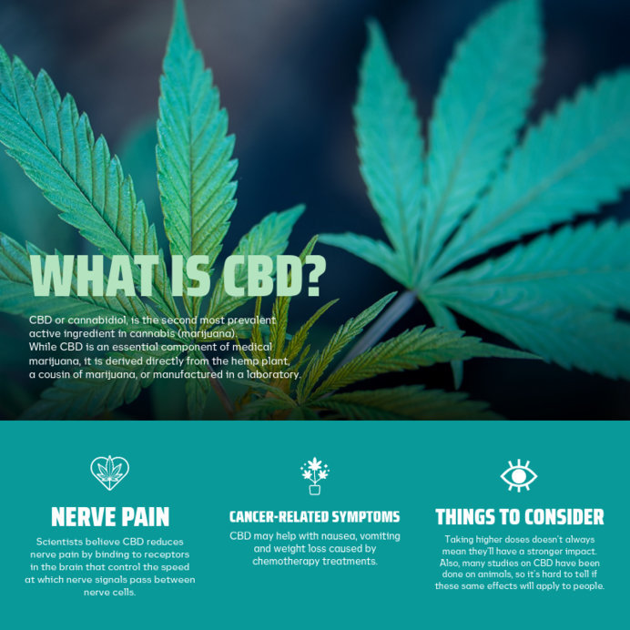 Placeit - Cannabis-Themed Instagram Post Maker to Share Info About CBD Oil