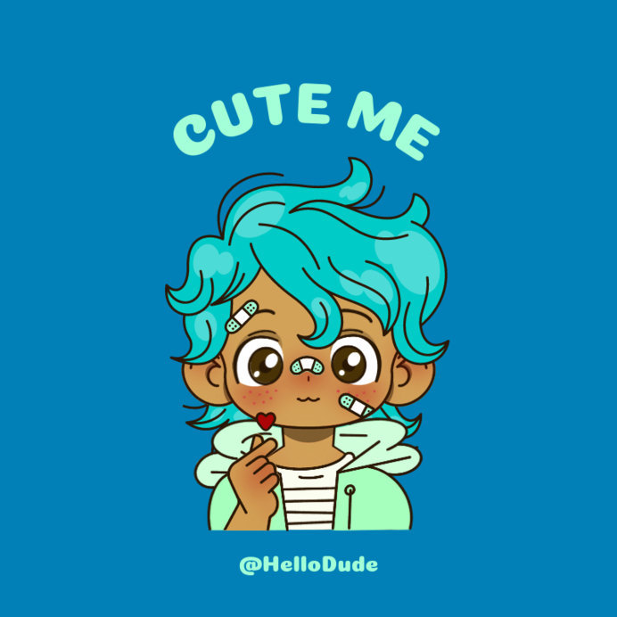 Placeit - Avatar Logo Maker with Kawaii Characters Making Hand Expressions