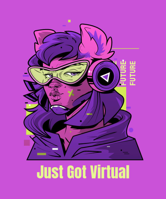 Placeit - Metaverse-Inspired T-Shirt Design Template with Futuristic ...