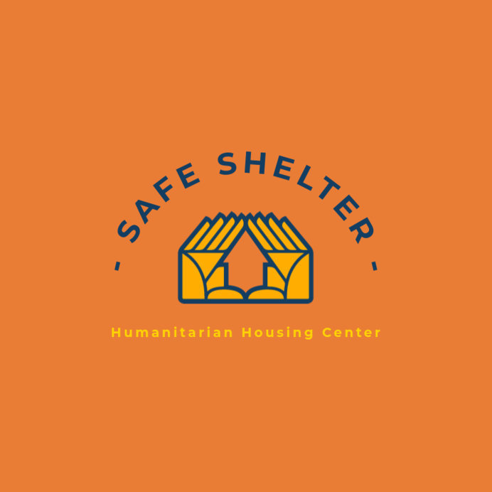 Placeit - NGO Logo Template for a Humanitarian Housing Center