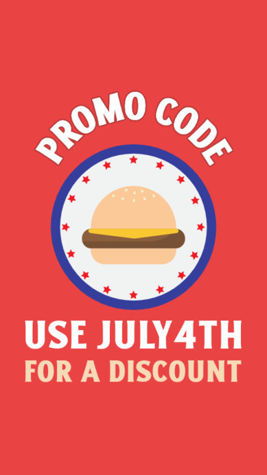 Placeit - Instagram Story Template for an Independence Day Promo Code