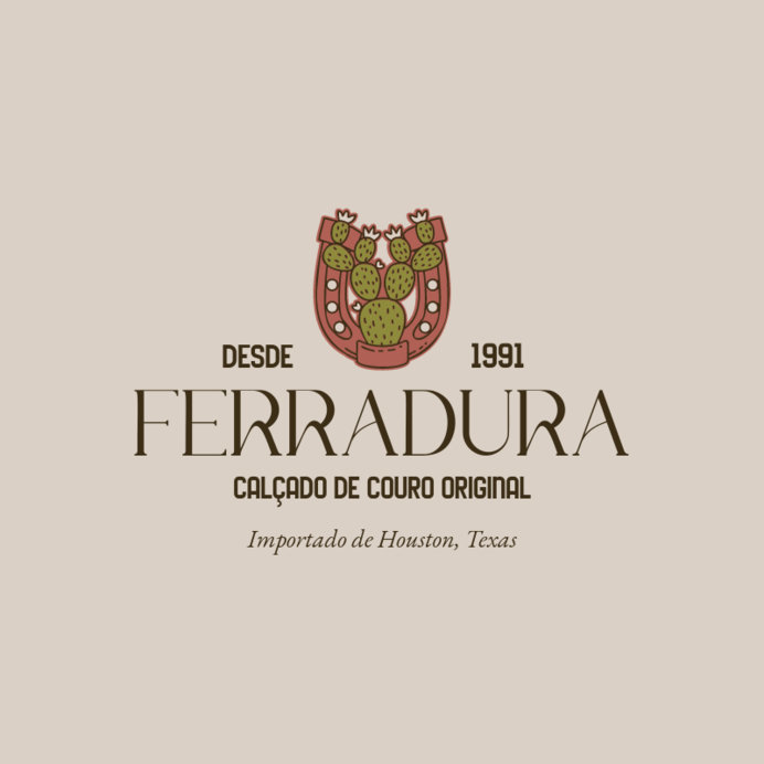 Placeit - Footwear Logo Generator Featuring a Country-Western Aesthetic