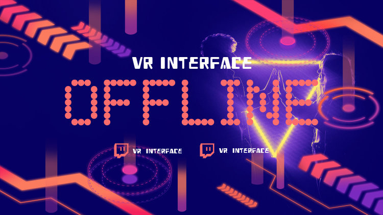Placeit - Twitch Offline Screen Template with Modern Typefaces for VR ...