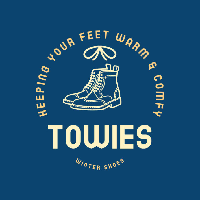 Placeit - Footwear Store Logo Generator Featuring Illustrated Boots