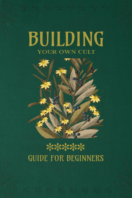 Placeit - Illustrated Book Cover Design Template Featuring Floral Graphics