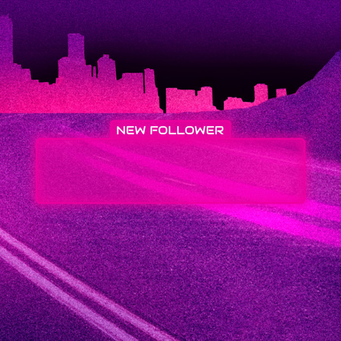 Placeit - New Follower Alert Box Maker Featuring a Cyberpunk Theme