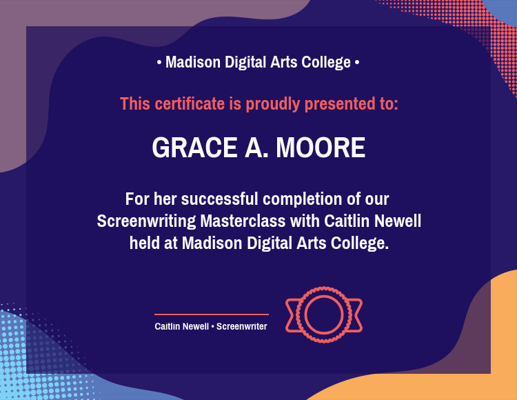 Placeit - Masterclass Completion Certificate Template