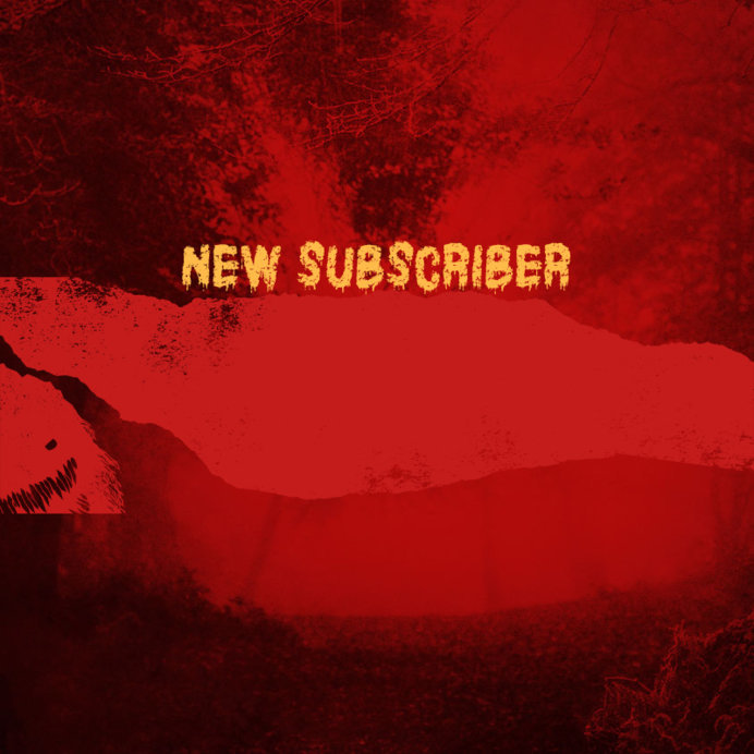 Placeit - New Subscriber Twitch Alert Box Template for a Horror Gaming ...