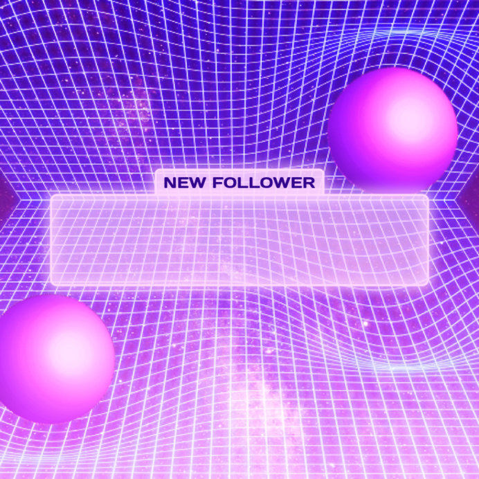 Placeit - Cyberpunk-Themed Alert Box Creator to Mention a New Follower