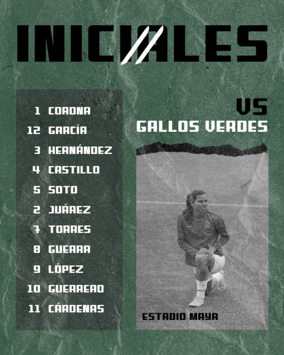 Placeit - Twitter Post Template for a Titular Soccer Formation Composed ...