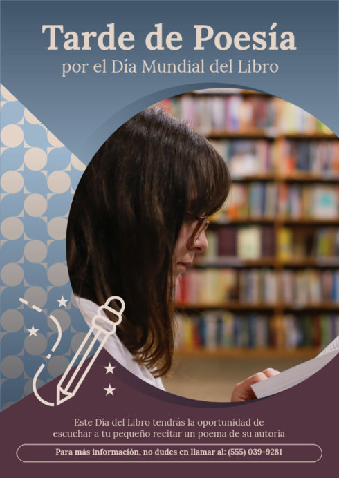 Placeit - Flyer Creator for a School Poetry Workshop Event